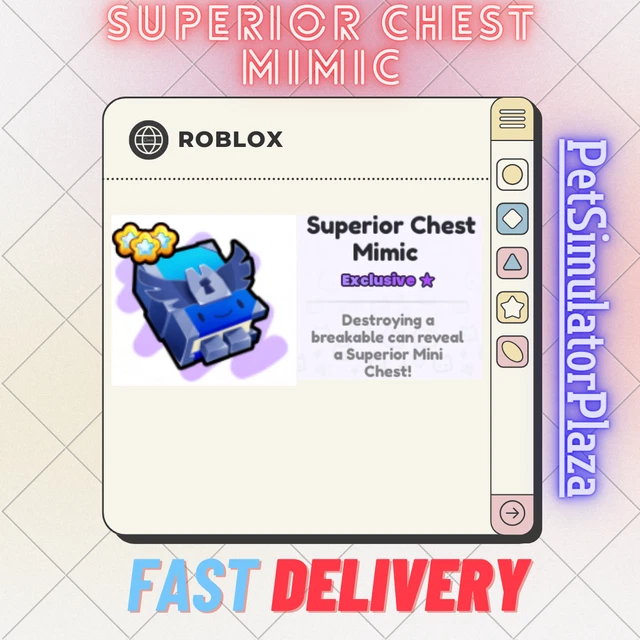 PET SIMULATOR 99 - PS99 - PET SIM 99 | Superior Chest Mimic £31.18 ...