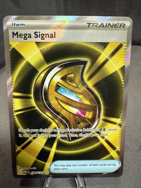 POKÉMON TCG MEGA Evolution Mega Signal 171/132 Full Art Trainer Card £0 ...