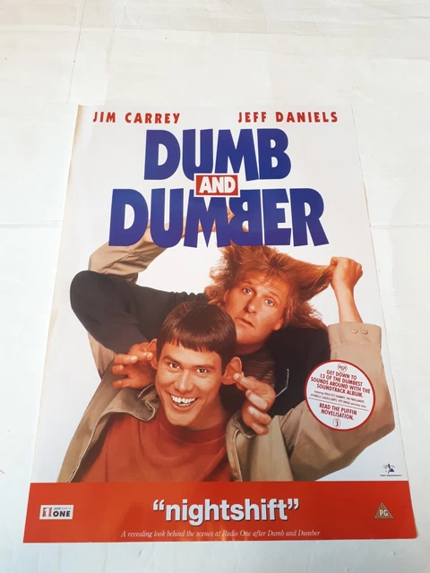 DUMB AND DUMBER 1994 ORIGINAL VHS VINTAGE POSTER Video Shop 42x59.2cm £ ...