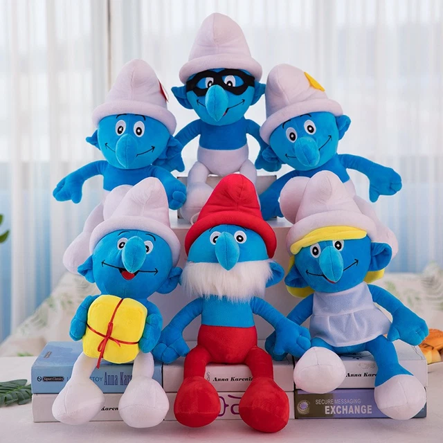 BRAND NEW 35CM SMURF SOFT TOY SMURFETTE PLUSH PAPA SMURF TOY GIFT £10. ...