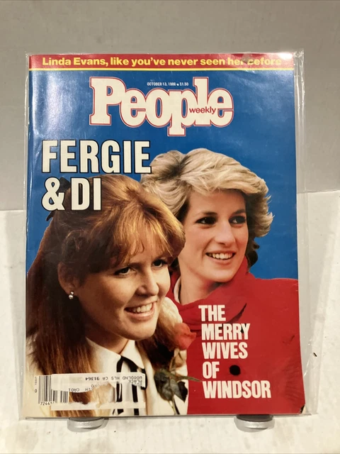PEOPLE MAGAZINE OCTOBER 13, 1986 Princess Diana, Sarah Ferguson, Linda ...