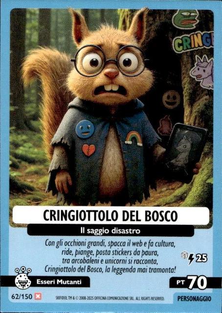 CARD SKIFIDOL ITALIAN Brainrot. Allucinazione Cosmica 2025 # 62 EUR 1 ...