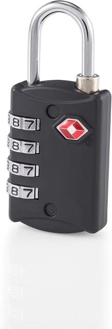 TRAVEL ESSENTIAL 4 Dial Lock, Black, One Size $19.99 - PicClick AU