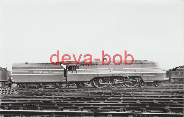 RAILWAY PHOTO LMS Duchess 6221 Queen Elizabeth Crewe 1937 Stanier ...