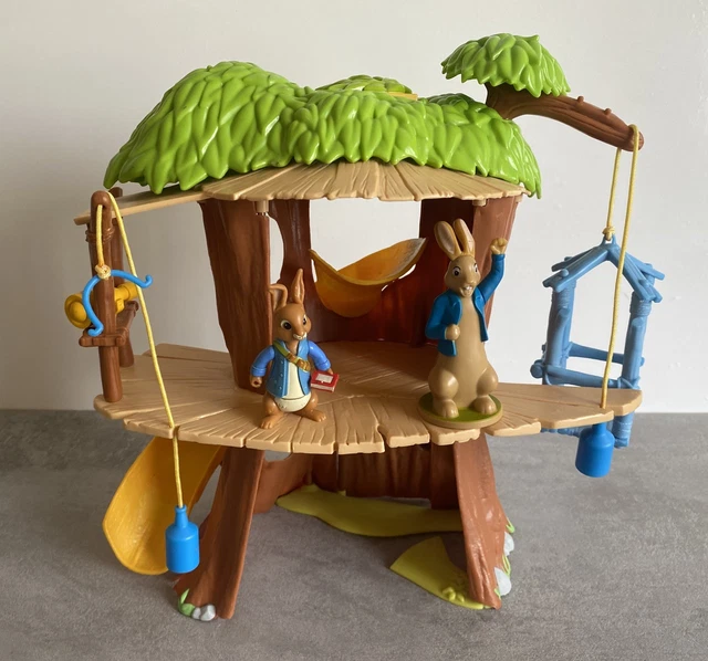 RARE PETER RABBIT Treehouse Playset With 2 Figures CBeebies Vivid Toy £ ...