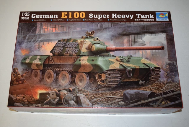 TRUMPETER 00384 GERMAN Super Heavy Tank E-100 1:35 NEU mit OVP EUR 44 ...
