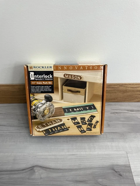 ROCKLER INTERLOCK SIGNMAKER’S Template Kit State Park Font 1-1/2" $34. ...