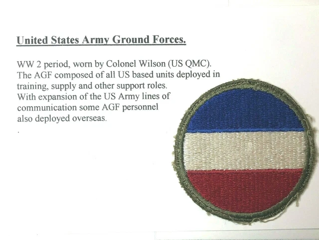 US ARMY GROUND Forces WW2 period Cloth Badge patch EUR 33,66 - PicClick IT