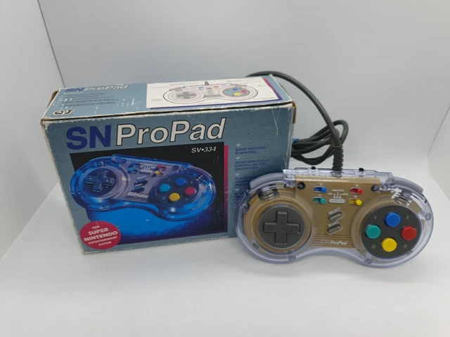 SN PROPAD SV 334 Super Nintendo Controller Gamepad Joypad SNES in OVP ...