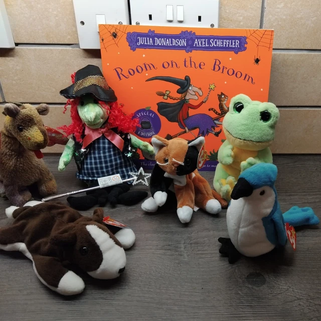 STORY SACK RESOURCE Room on The Broom 6 Quality Soft Toys Wand NEW Book ...