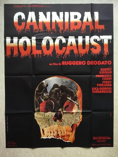 CANNIBAL HOLOCAUST (AFFICHE cinéma EO 1979) Original Grande French ...