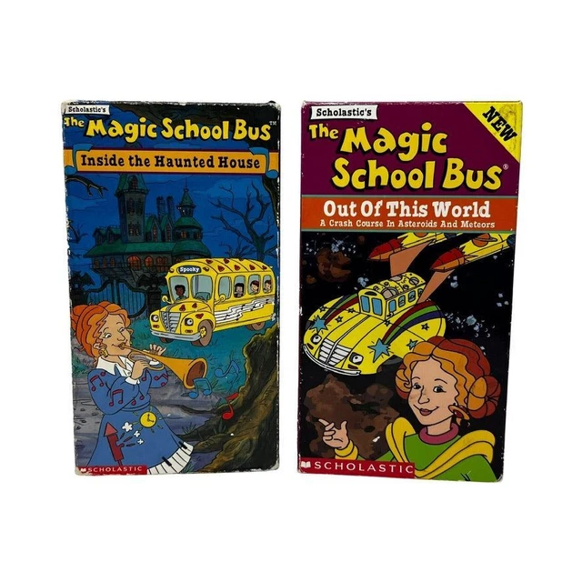 SCHOLASTICS 1995-96 VINTAGE The Magic School Bus Set of 2 VHS Tapes £22 ...