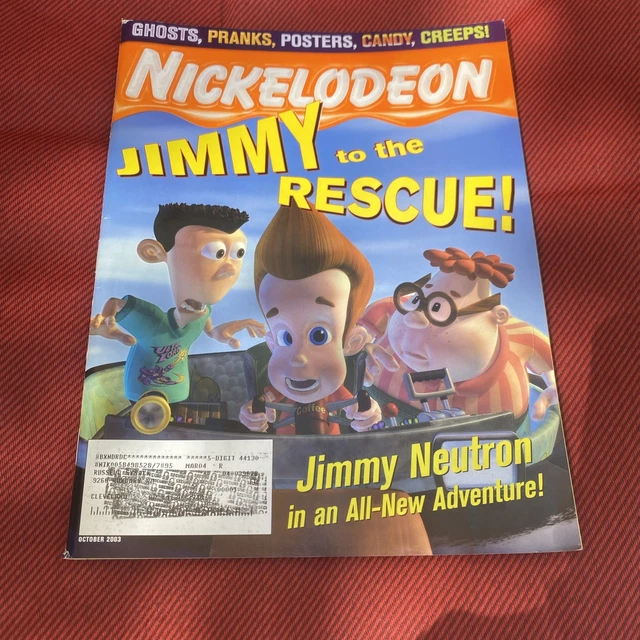 NICKELODEON MAGAZINE OCTOBER 2003 Jimmy To The Rescue W/ Both Posters ...