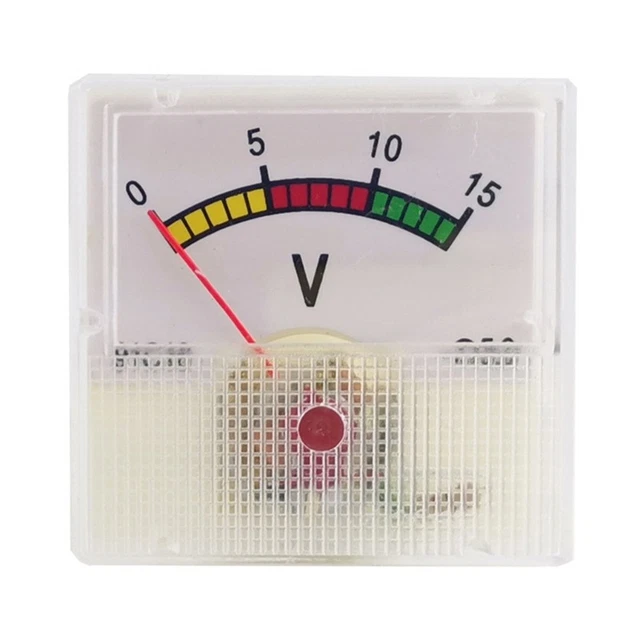 DC15V VOLTMETER ANALOG Panel Voltage Meter Mechanical Pointers Type ...