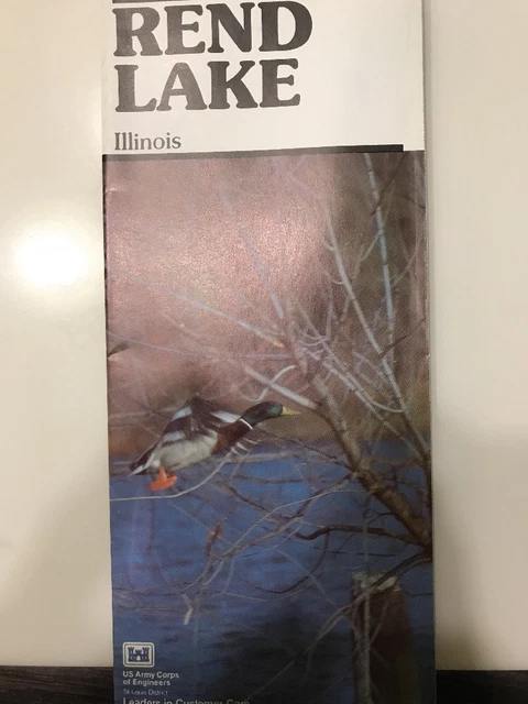 1986 REND LAKE Map Guide By Army Corps Of Engineers St. Luis District ...