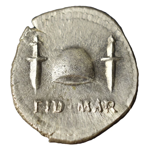IDES OF MARCH, Brutus, Eid Mar Hand-Struck AR Imperatorial Denarius 43 ...
