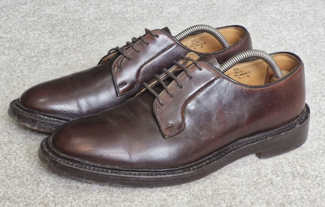 TRICKER’S VINTAGE ROBERT 3616 Men’s Burgundy Leather Derby Shoes UK 9 £ ...