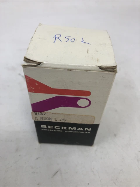 BECKMAN HELIPOT POTENTIOMETER Ar 50K L25 A-R50K-L.25 - Nos $19.99 ...