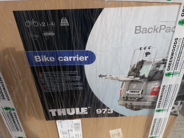 THULE 973 BACKPAC bike rack carrier, 973-18 fitting kit + lock New £175 ...