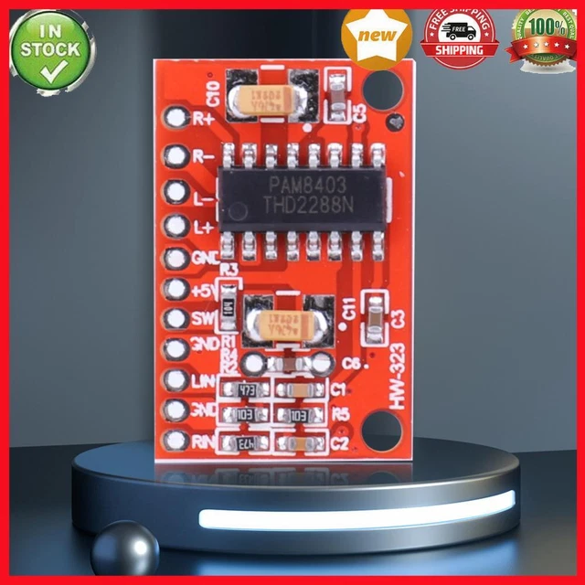 PAM8403 DIGITAL POWER Amplifier Board 2*3W Super Mini Power Amplifier ...