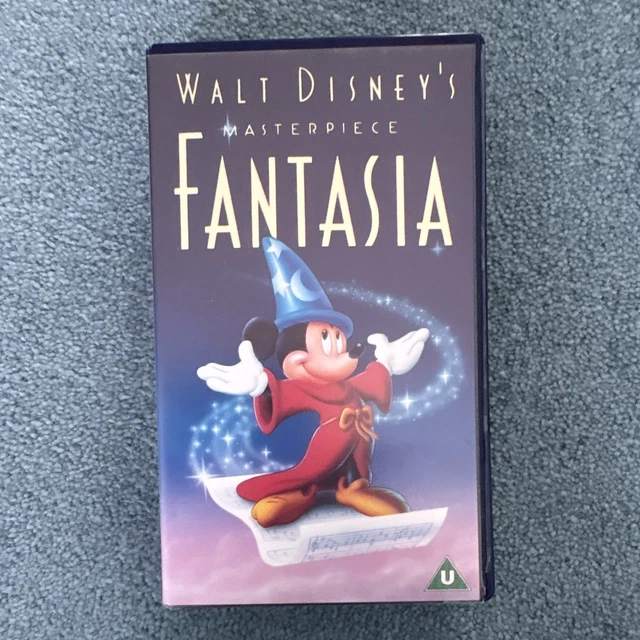 WALT DISNEY'S MASTERPIECE Fantasia VHS PAL U Vintage . Family Musical ...