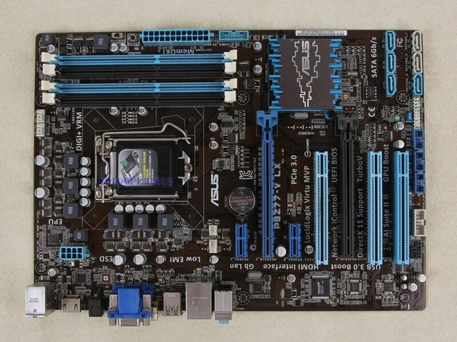 ASUS P8Z77-V LX Intel Z77 LGA 1155 Socket DDR3 Motherboard £110.74 - PicClick UK