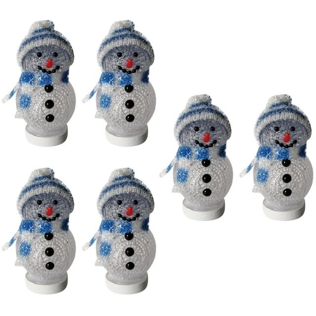 3 PACK USB Charging Night Lamp Party Light Lighted Snowman Figurine £27 ...