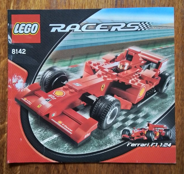 LEGO SYSTEME Bauplan , Aufbauanleitung , 8142 , Racers . Ferrari EUR 8 ...