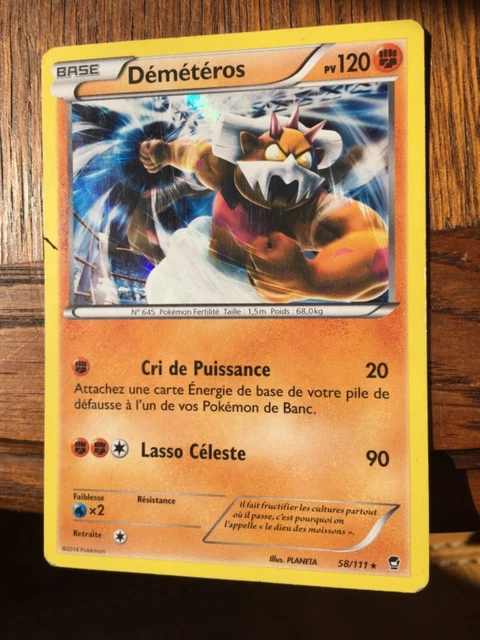 CARTE POKÉMON FULGURIS GX (SM133) + Démétéros (58/111) + Boréas (178/ ...