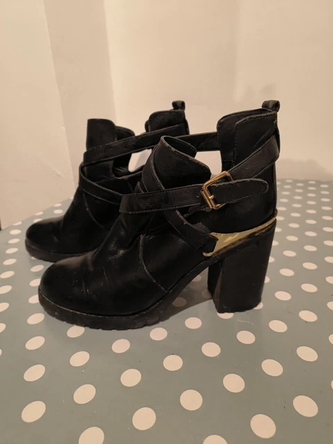 Miss Kg Bonjour Kurt Geiger Faux Leather Ankle Boots Uk6 £200 Picclick Uk