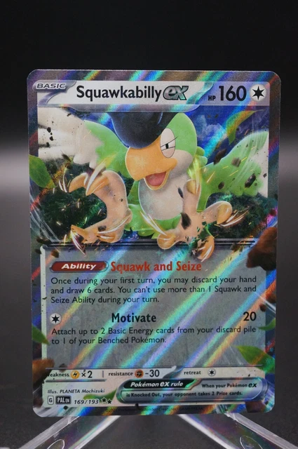 2023 POKEMON SQUAWKABILLY EX 169/193 Scarlet & Violet Paldea Evolved $4 ...