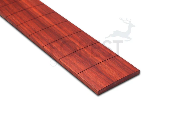 PADAUK GUITARE FRETBOARD, Touche 24.562 " Gibson Scale, Fendu R 12 ...