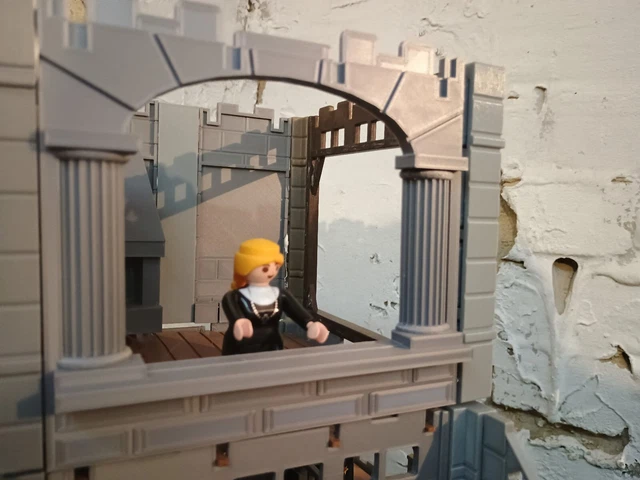 PLAYMOBIL CUSTOM 3D stone corridor wall & column,castle,castillo,burg ...