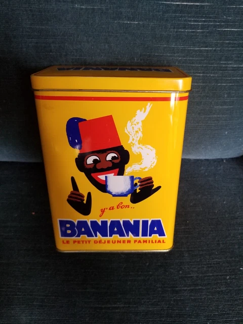 ANCIENNE BOITE EN métal Y'a bon BANANIA old box publicitaire vintage ...