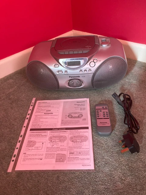PANASONIC PORTABLE STEREO CD System RX-D25 Boombox £26.72 - PicClick UK