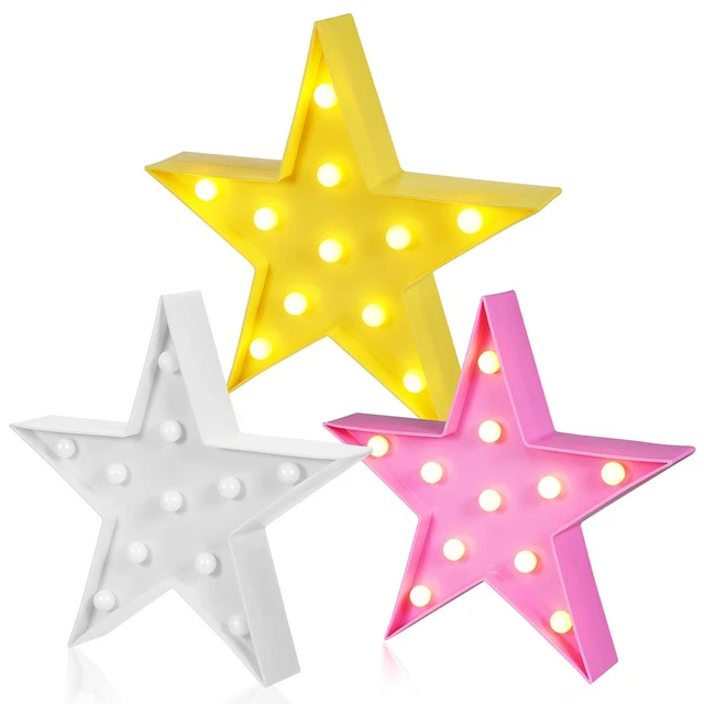 3 PCS STAR Lamp Mini Led Lights for Crafts up Marquee Sign Wedding £42. ...