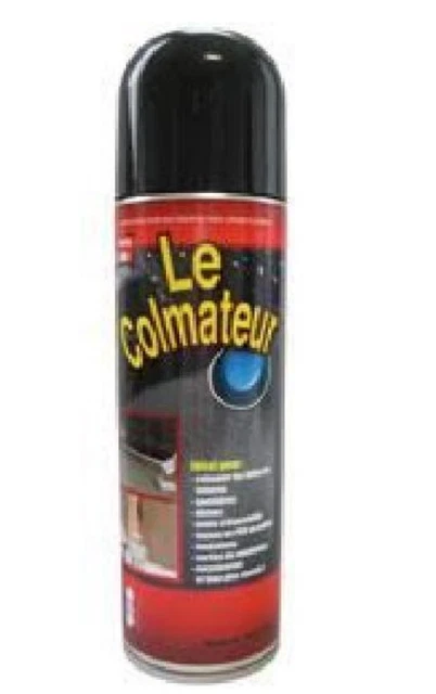 LE COLMATEUR SPRAY Bitume Etancheite Colmate Noir Repare Bricolage ...