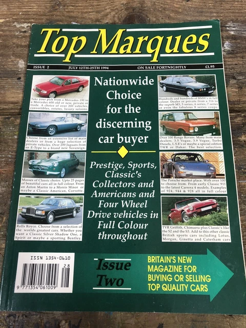 TOP MARQUES CAR magazine by Auto Trader issue 23 £8.95 - PicClick UK