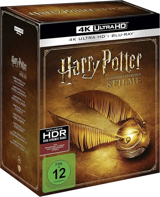 HARRY POTTER: THE Complete Collection, 8 film (4K Ultra-HDs), Inglese ...