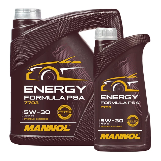 MANNOL 7703 ENERGÍA Fórmula PSA SAE 5W-30 Aceite de Motor B71 2290 , 5 ...