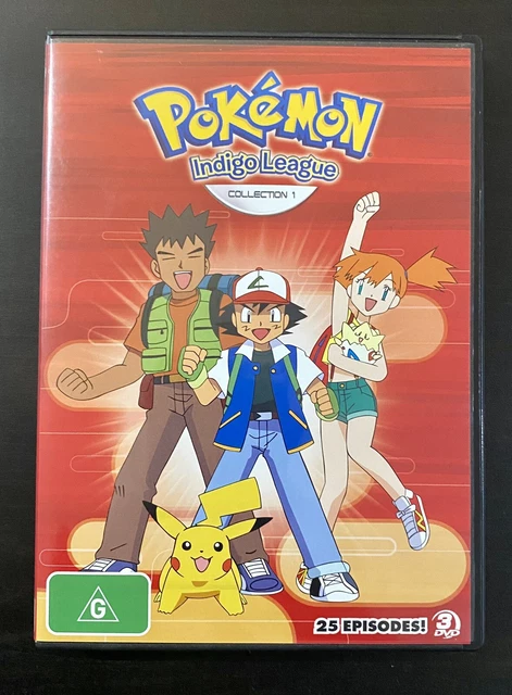 POKÉMON INDIGO LEAGUE Collection 1 DVD Region 4 25 Episodes 3 X DVD ...