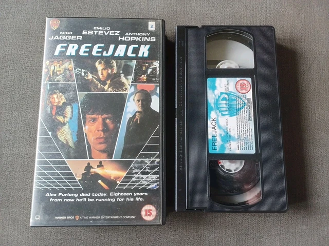 FREEJACK - VHS VIDEO Mick Jagger, Hopkins, Esteves EXCELLENT CONDITION ...