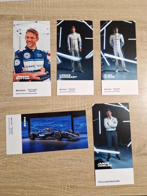 WILLIAMS 2024 FORMULA 1 driver cards set, f1, silverstone (2) £9.99 ...