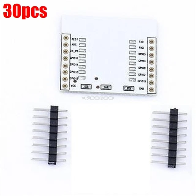 30PCS ESP8266 SERIAL Wifi Module Adapter Plate For ESP-07 ESP-08 ESP-12 ...
