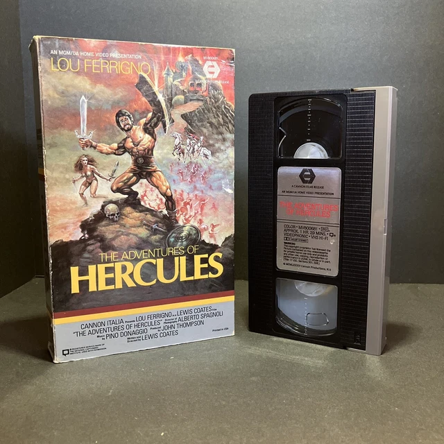 THE ADVENTURES OF Hercules (VHS, 1985) Lou Ferrigno Very Rare / Great ...