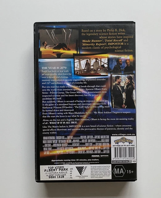 IMPOSTOR [VHS] ROADSHOW Big Box Ex-Rental Video Tape Philip K Dick Sci-Fi VGC EUR 12,26 ...