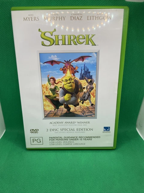 SHREK: 2-DISC SPECIAL Edition (2001) Dvd Like New Region 4 Green Cover ...