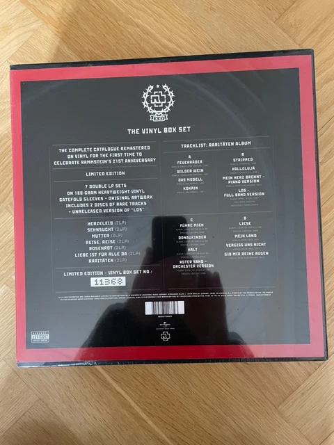 RAMMSTEIN - XXI (Limited Edition Box-Set Vinyl, LP, numbered) Lindemann ...