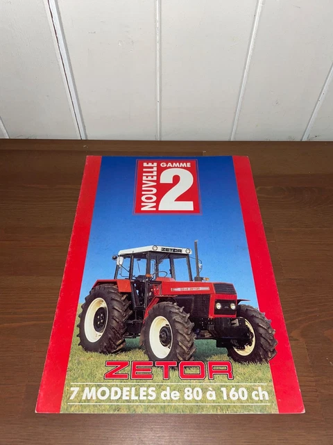 BROCHURE PROSPEKT PROSPECTUS TRACTEUR ZETOR GAMME 2 tractor-traktor-ursus-deutz EUR 9,99 ...