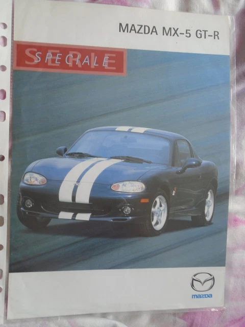 MAZDA MX5 GT-R Speciale brochure 2000 Dutch text £7.00 - PicClick UK